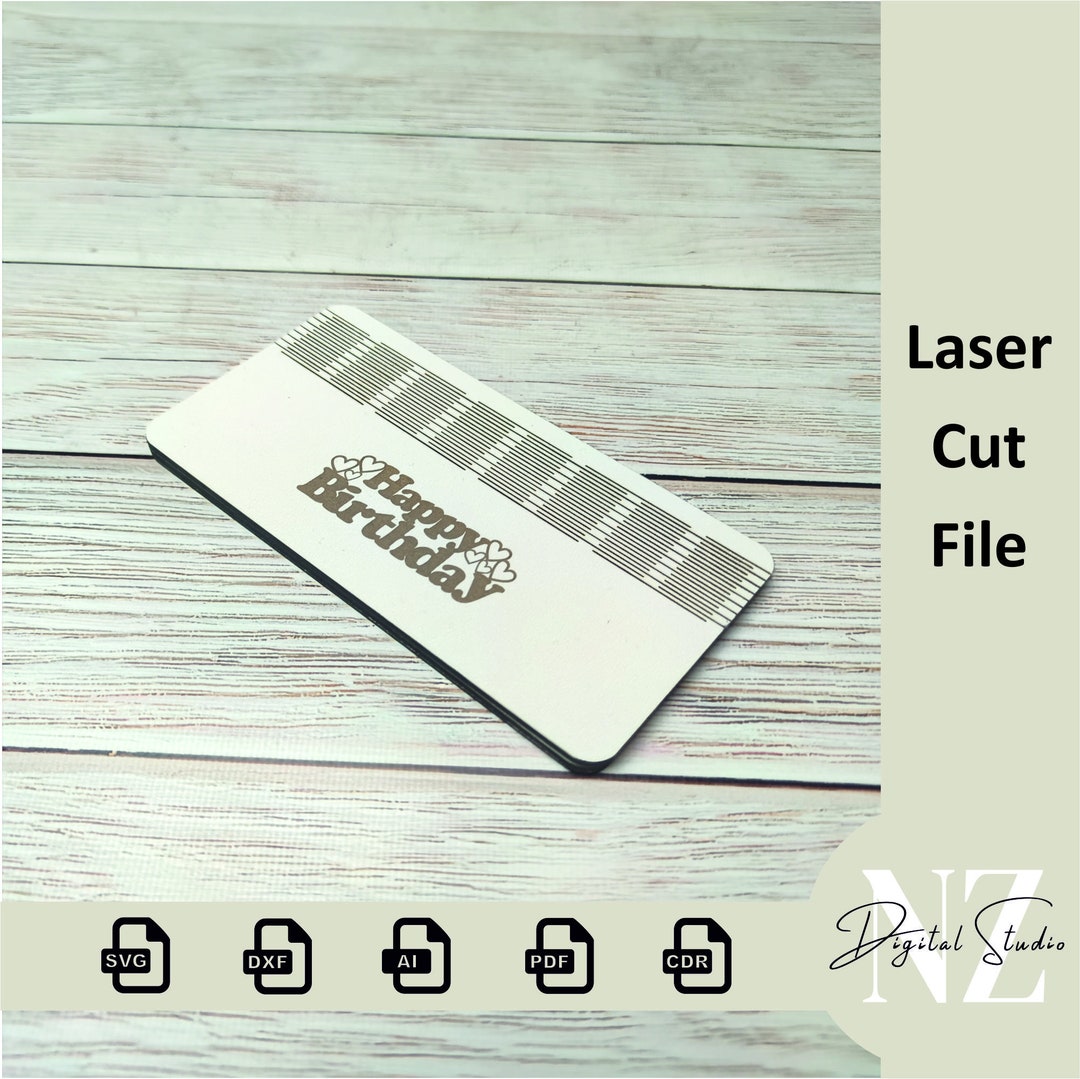 Laser Cut Bill Cash Holder Design (digital Files) - Etsy