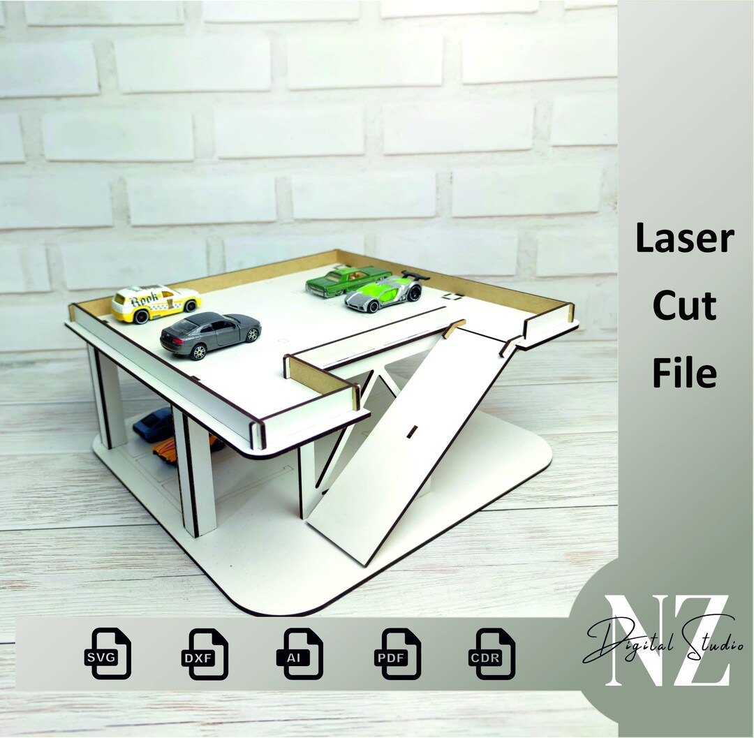Digital File Toy Parking Model Dxf Files for Laser Cut Files Plywood ...