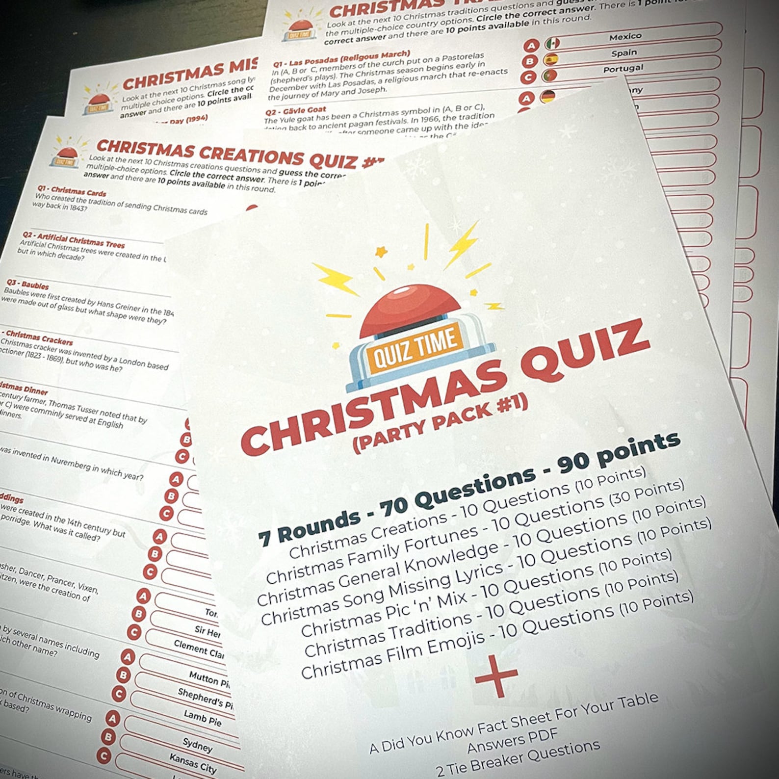 Christmas Variety Quiz 2023 1 - Etsy