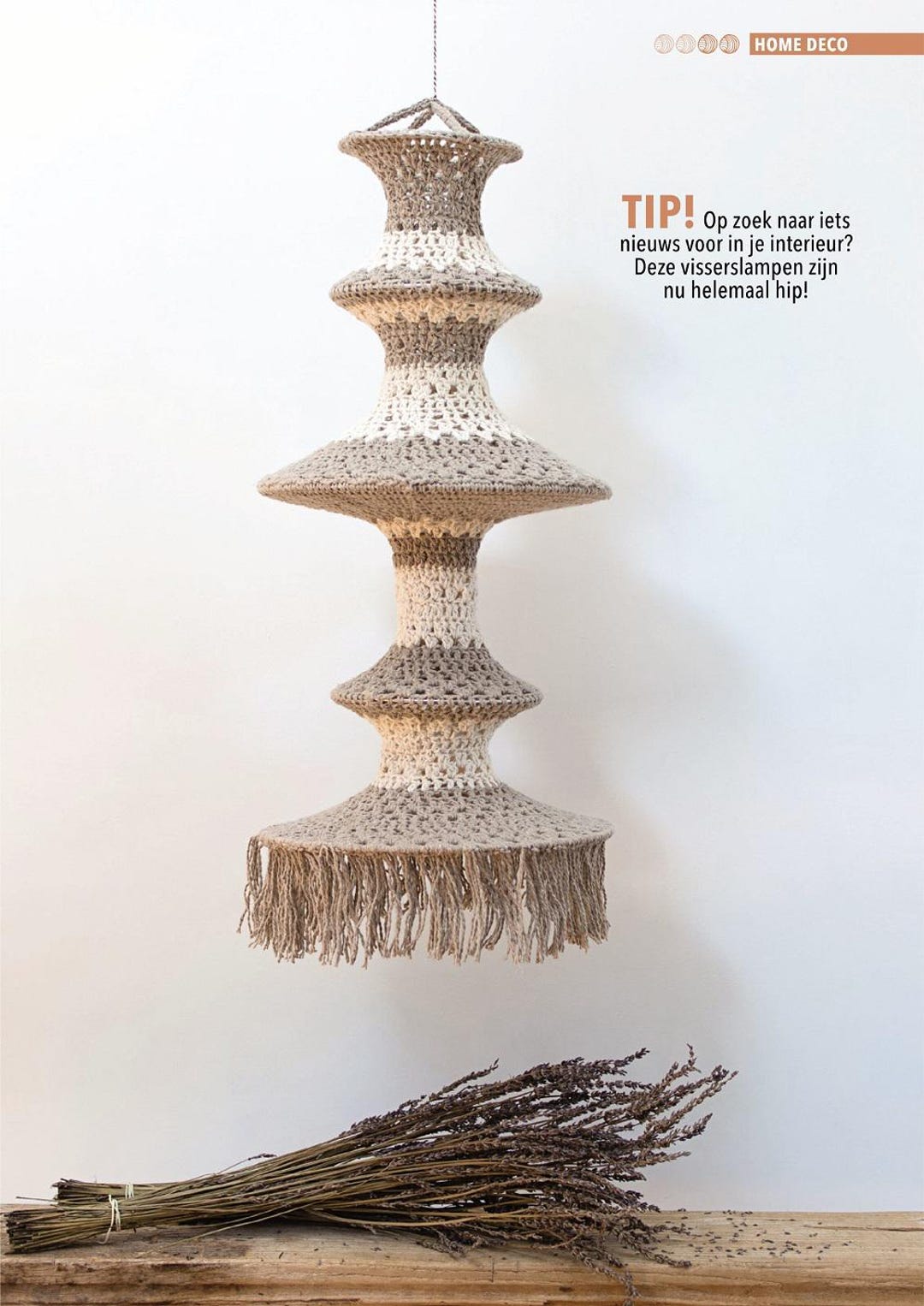 Crochet Pattern Chandelier Madelon, Pattern Lampion, Crochet Tutorial ...