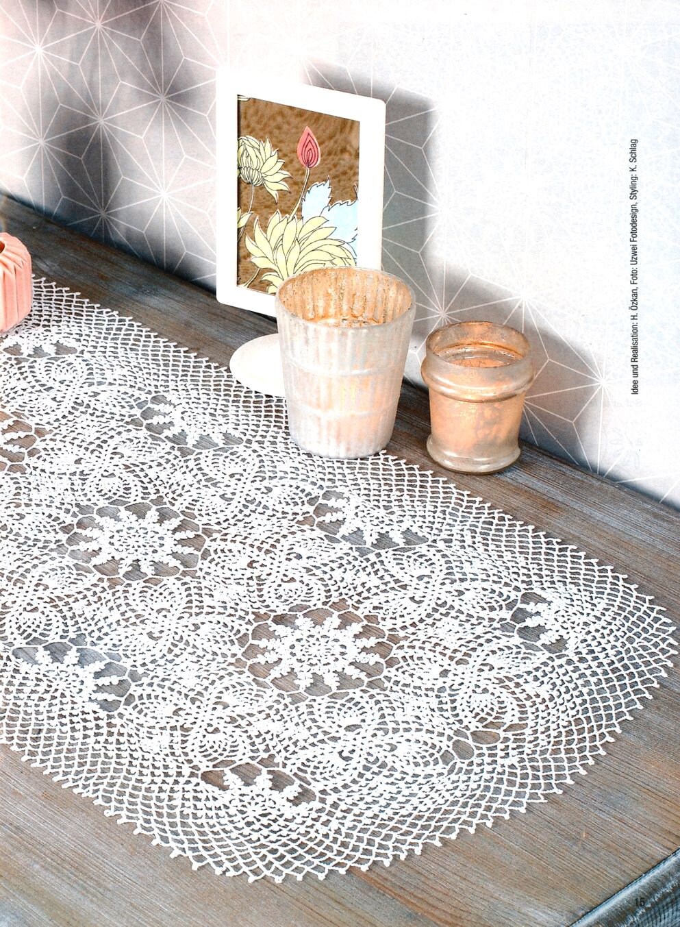 Lace Crochet Doily Pattern, Round Doily Table Center, PDF Instant ...