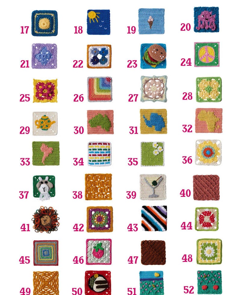 Granny Square, Animal Granny Squares, Animal Baby Blanket Squares ...