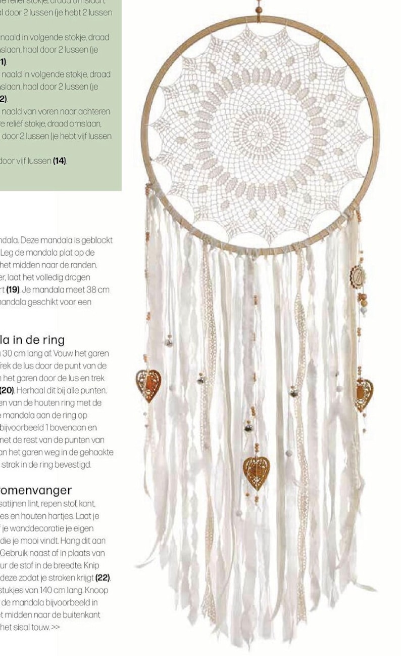 Crochet Pattern Chandelier Madelon, Crochet Pattern Lampion, Crochet ...