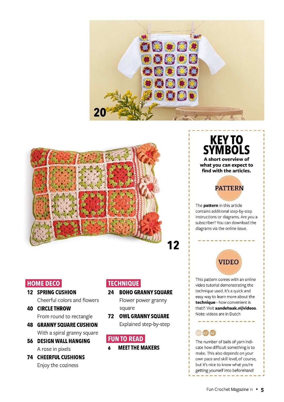Fun Crochet Magazine: Granny Square Projects (digital Download) - Etsy