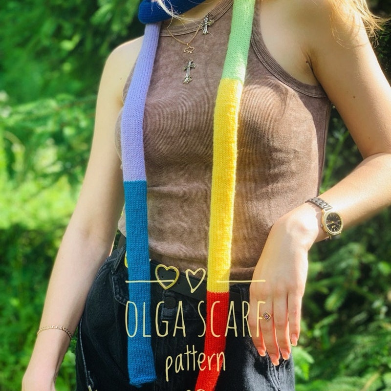 Skinny Long Wool Scarf - Etsy UK