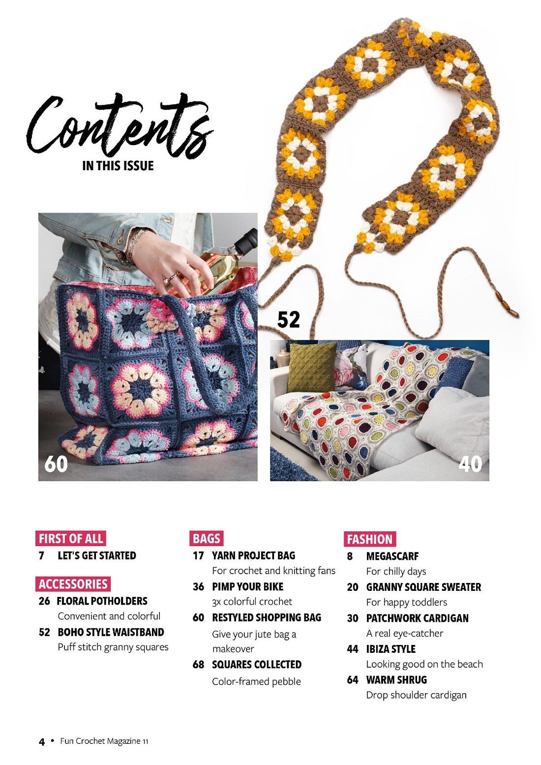 Fun Crochet Magazine: Granny Square Projects (digital Download) - Etsy