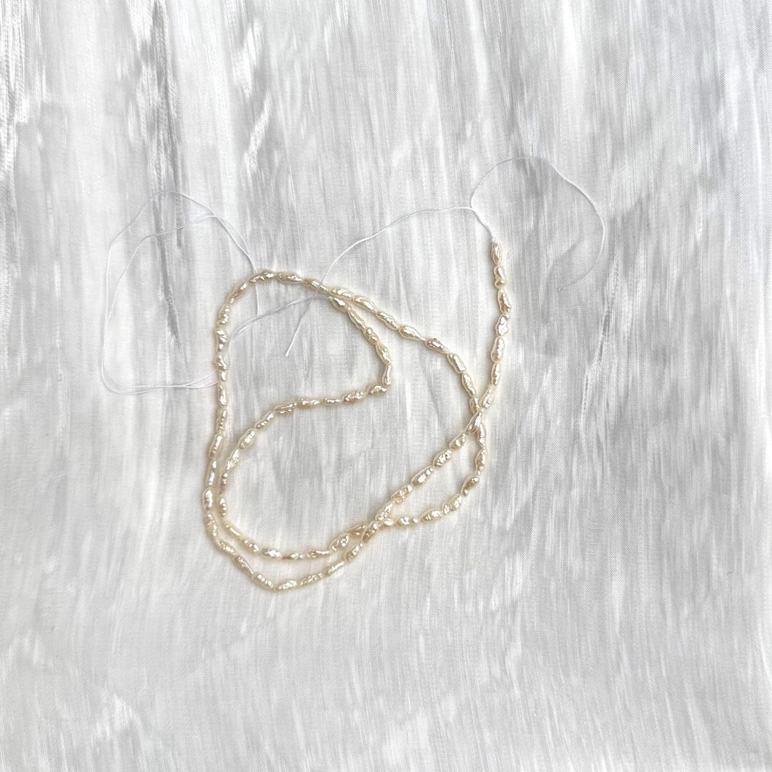 DIY Small Vintage Rice-shaped Freshwater Pearls, 2–3mm, Pearls 2-3mm ...