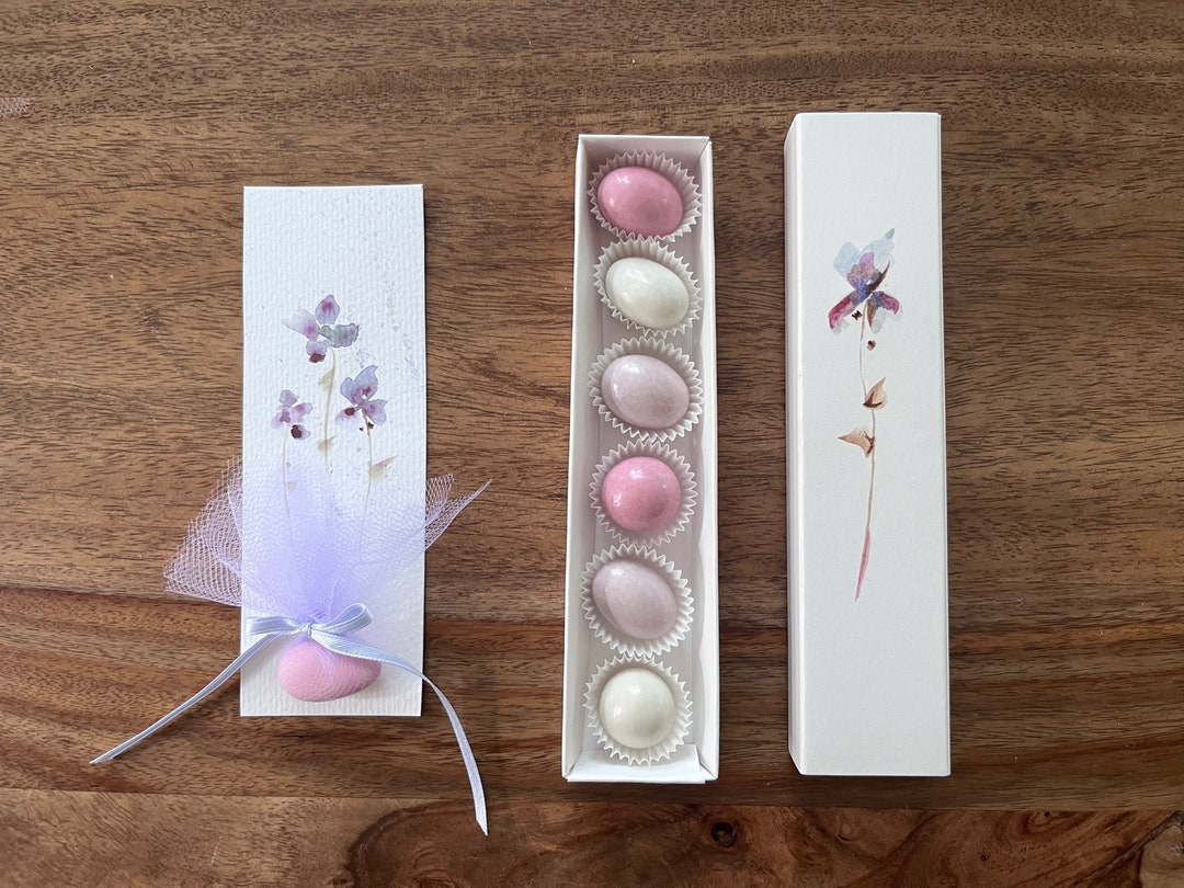 Hand-painted Favor With Baking Cups and Sugared Almonds in Various ...