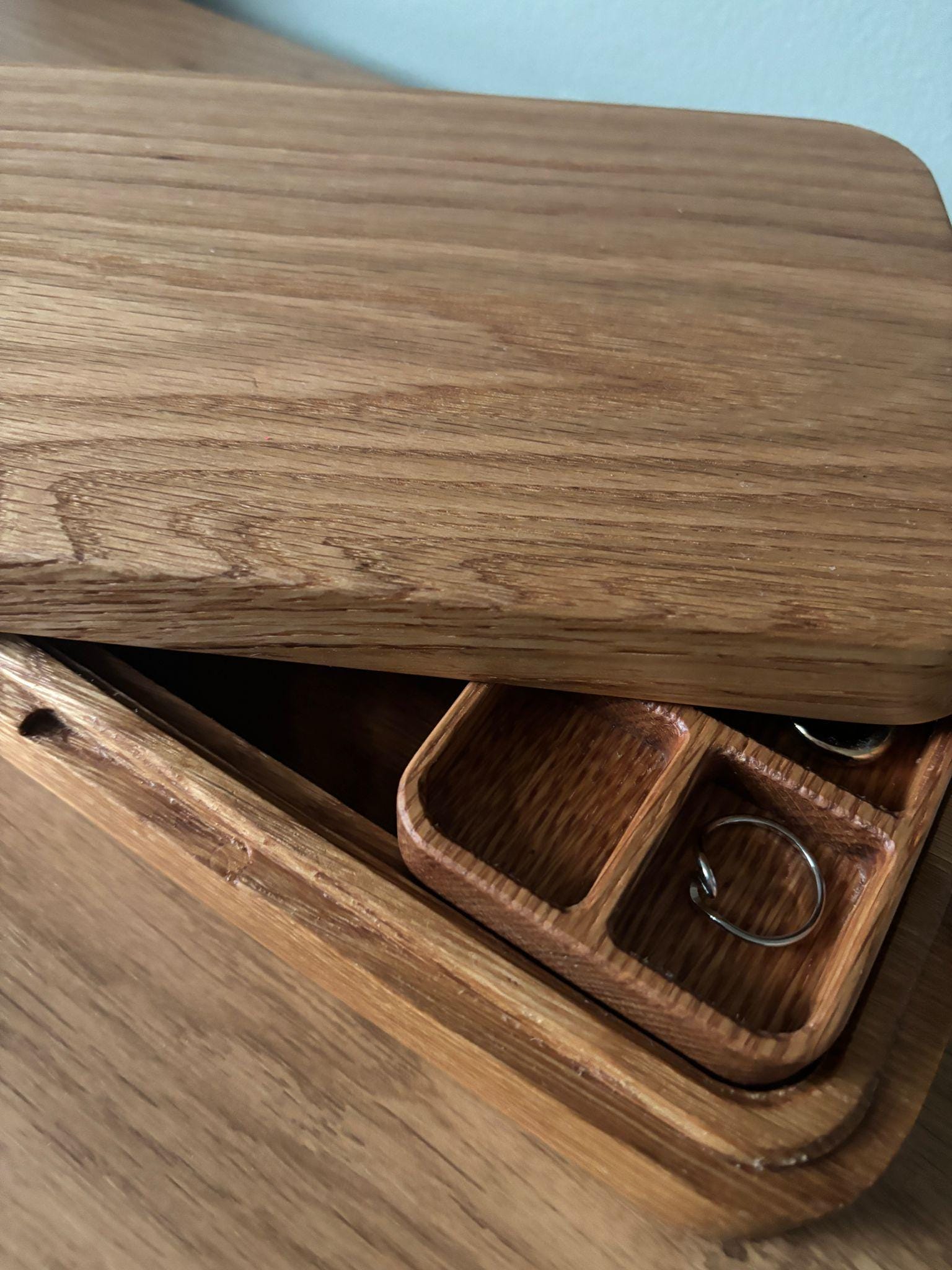 Oak Jewellery Box - Etsy