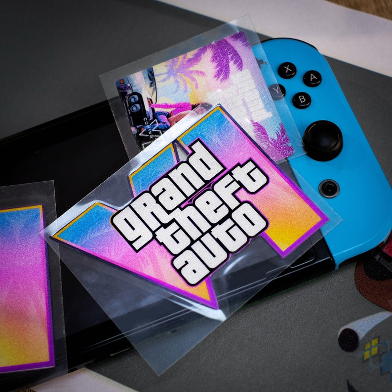 GTA6 Logo Sticker : R-star Game Decals for Car, Tail, Triangle Windows ...