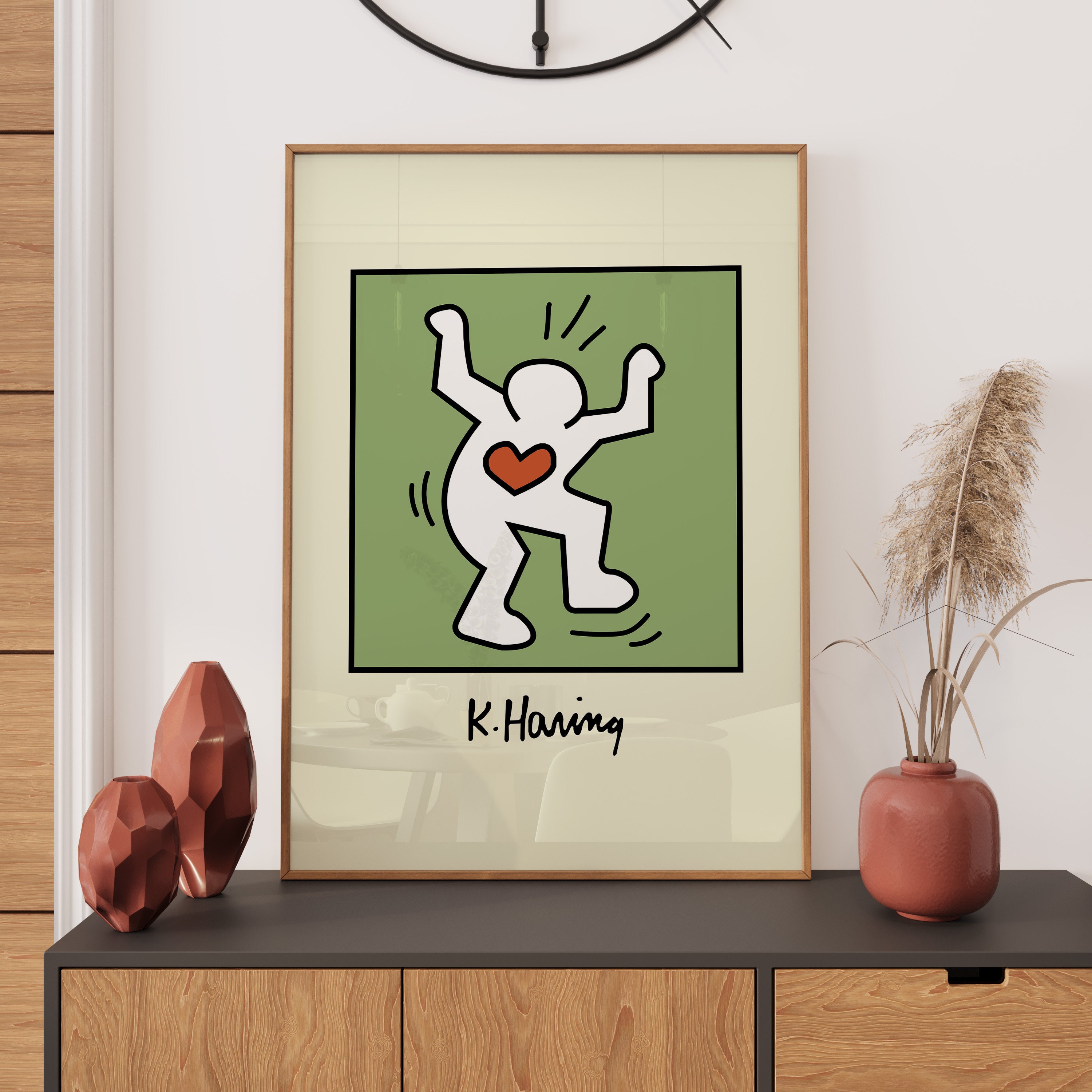 Keith Haring Art Print: Retro Poster, Keith Haring Poster, Pop Art Wall ...