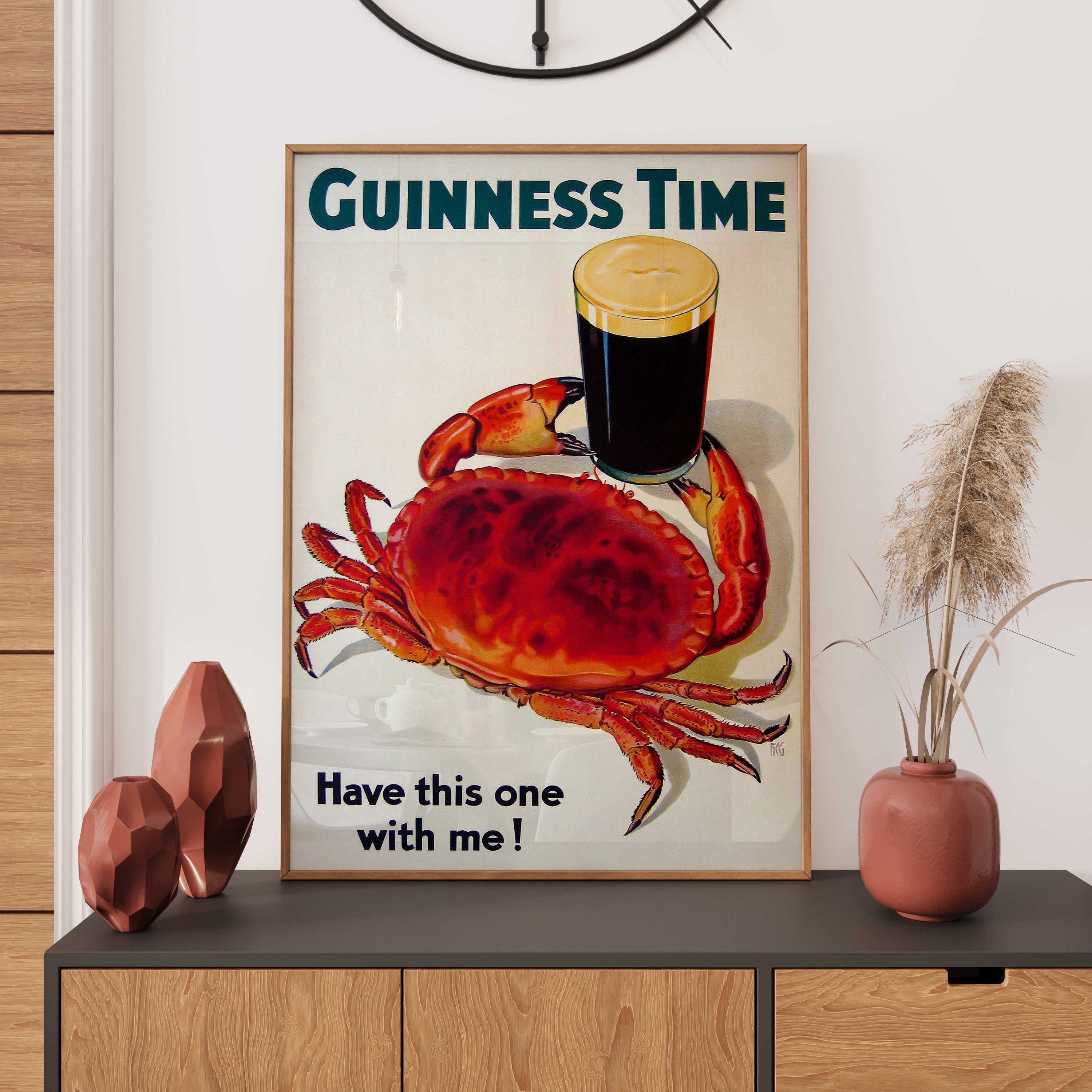 Guinness Poster: Retro Advert Poster, Guinness Print, Vintage ...