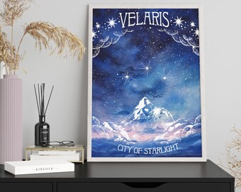 Velaris Print, Acotar Print, A Court of Thorns and Roses, Velaris Art ...