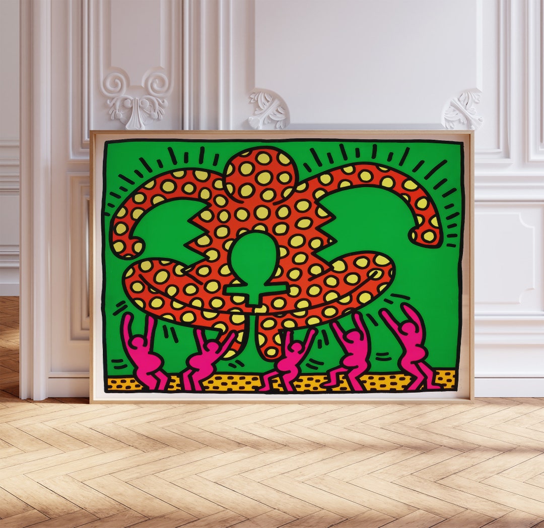 Keith Haring Art Print, Street Art, Keith Haring Wall Art, Vintage Pop ...