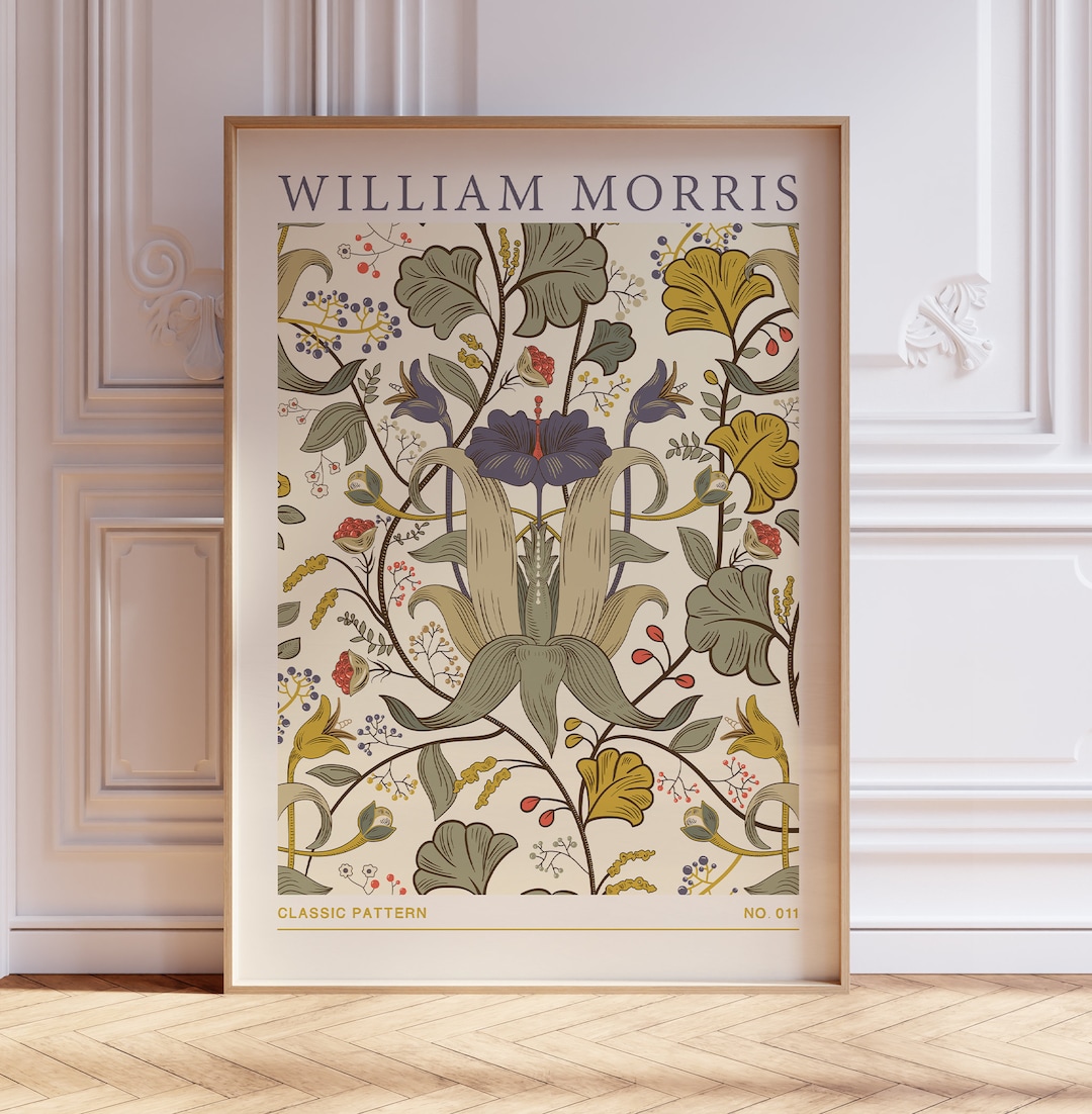 William Morris Poster, William Morris Exhibition Print, William Morris ...