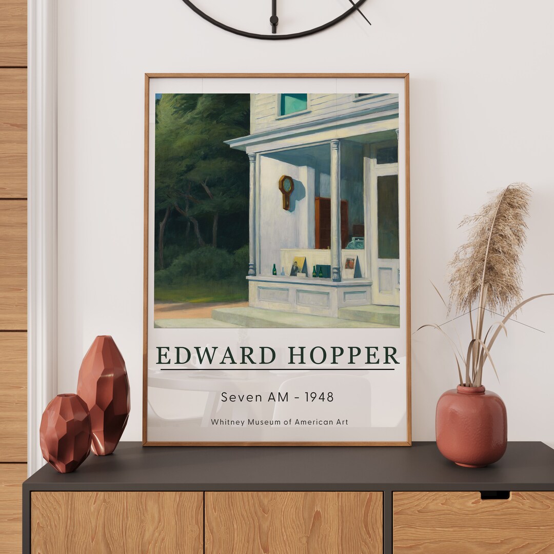 Edward Hopper Print, Seven AM 1948, Edward Hopper Poster, Famous Art ...