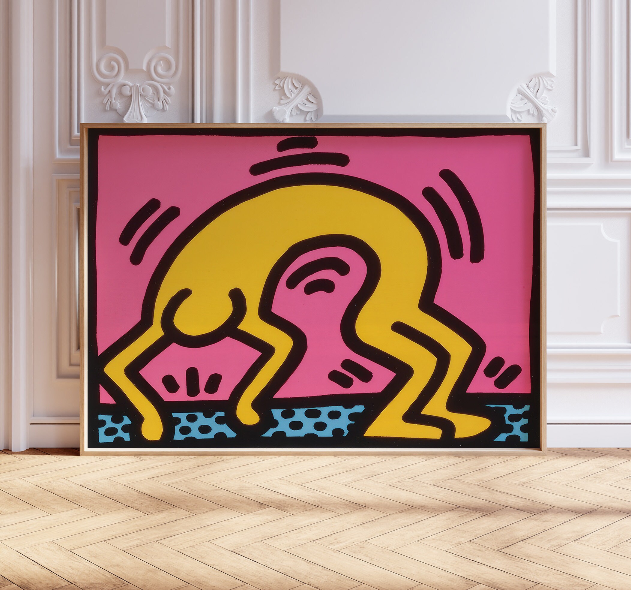 Keith Haring Wall Art Pop Shop 2 Keith Haring Print Pop Art Vintage