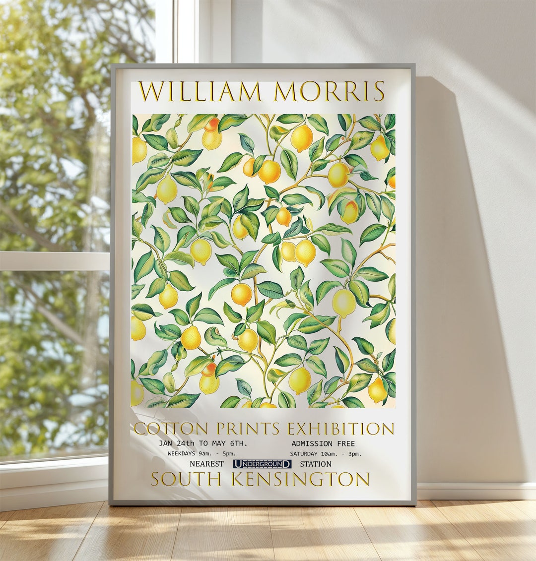 William Morris Lemon Tree Print, William Morris Exhibition Print ... William Morris Lemon Tree Print, William Morris Exhibition Print ...