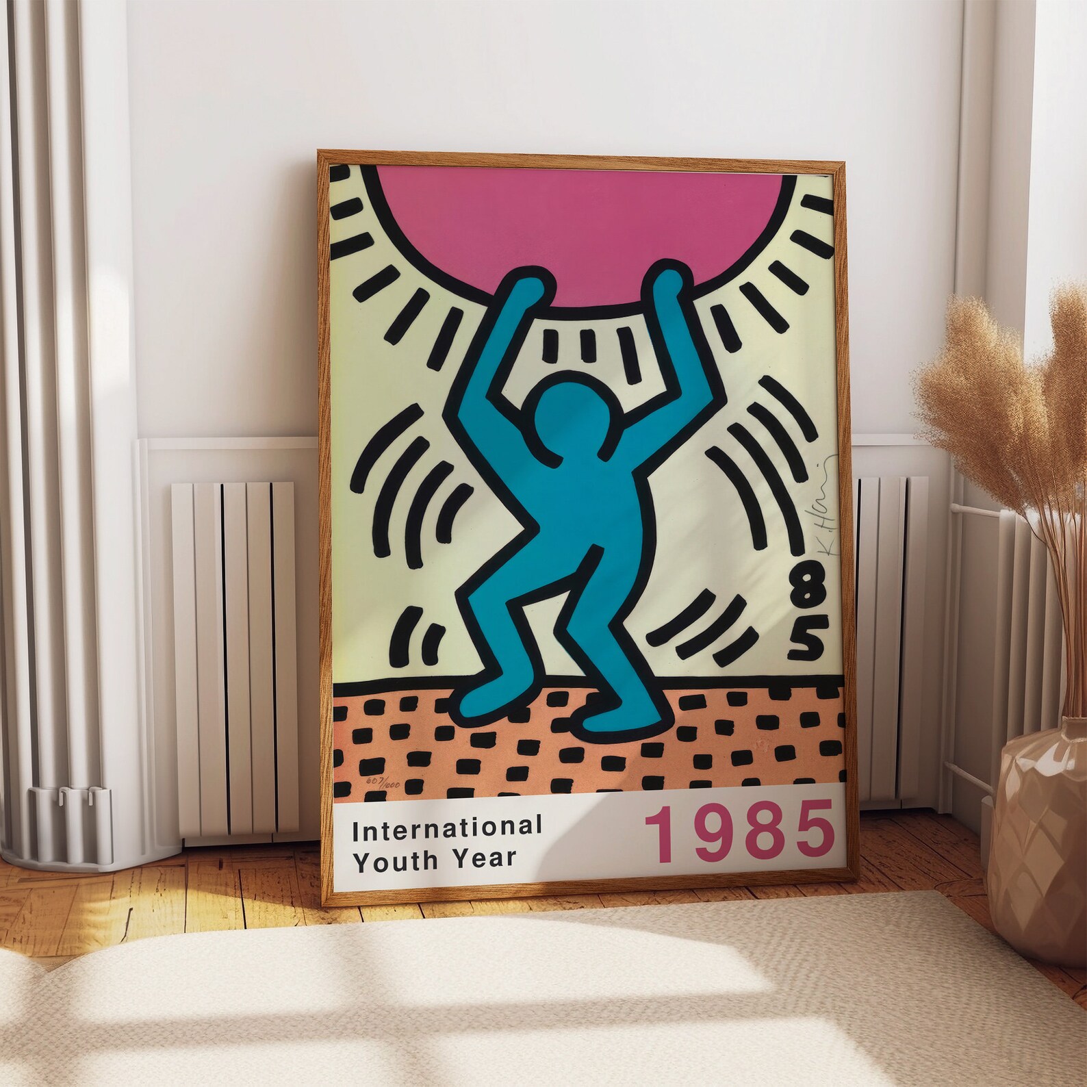 Keith Haring Poster: Retro Wall Art, Keith Haring Print, Vintage Retro ...
