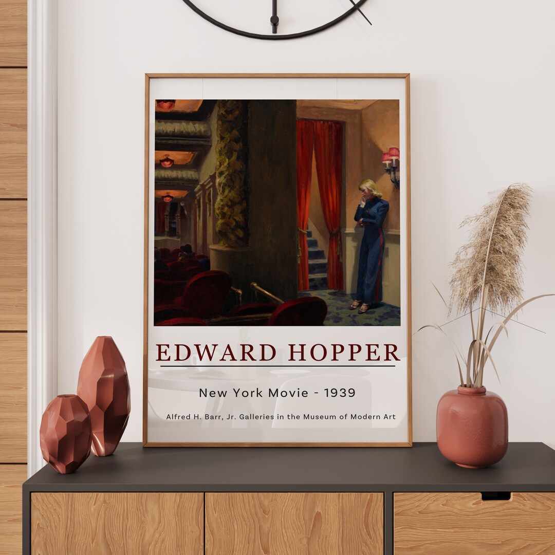 Impression d'Edward Hopper, film New York 1939, affiche d'Edward Hopper ...