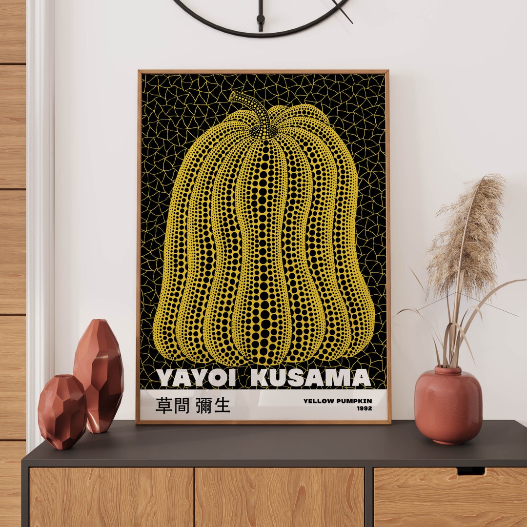 Yayoi Kusama Print, Japanese Wall Art, Yayoi Kusama Poster, Exhibition ...