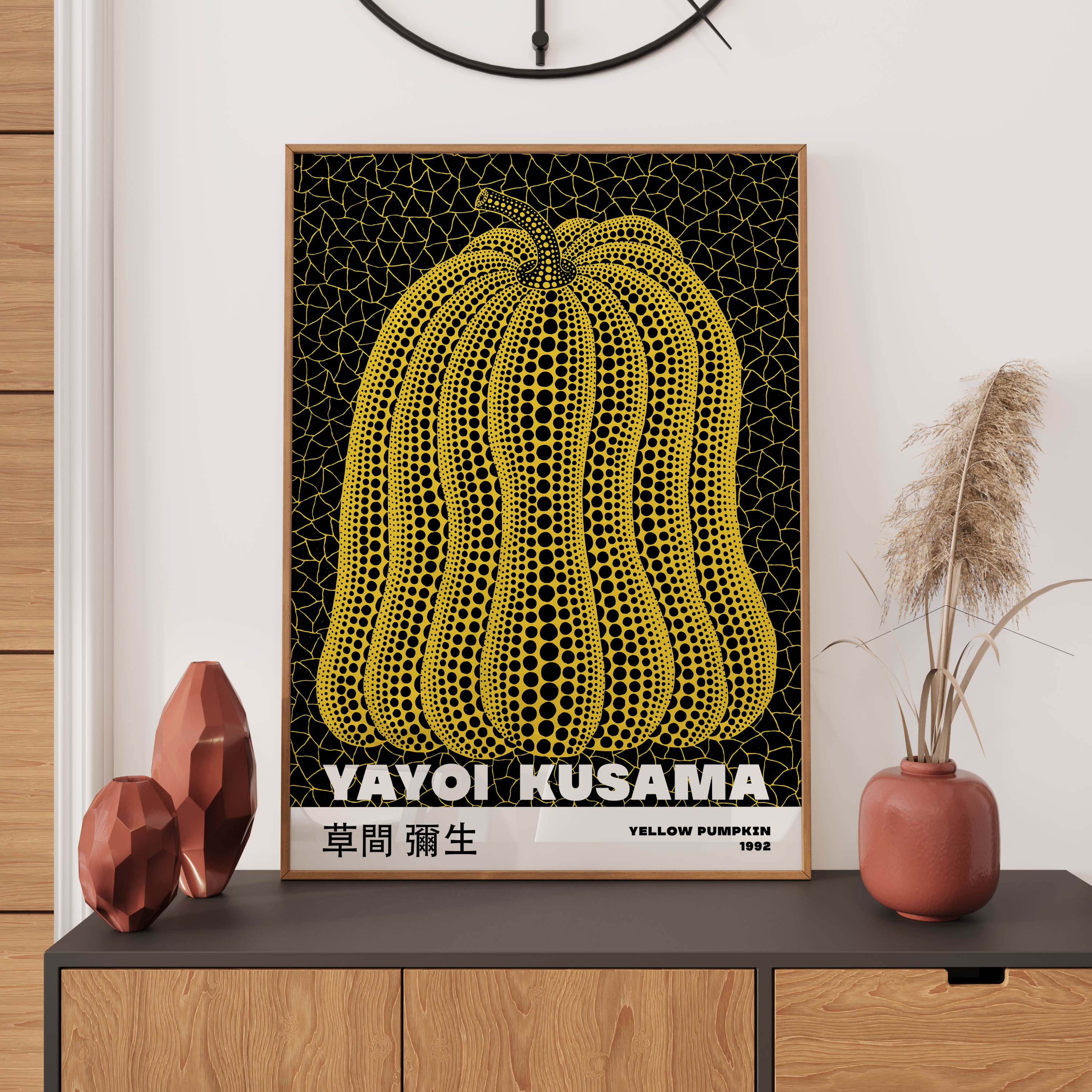 Yayoi Kusama Print, Japanese Wall Art, Yayoi Kusama Poster, Exhibition ...
