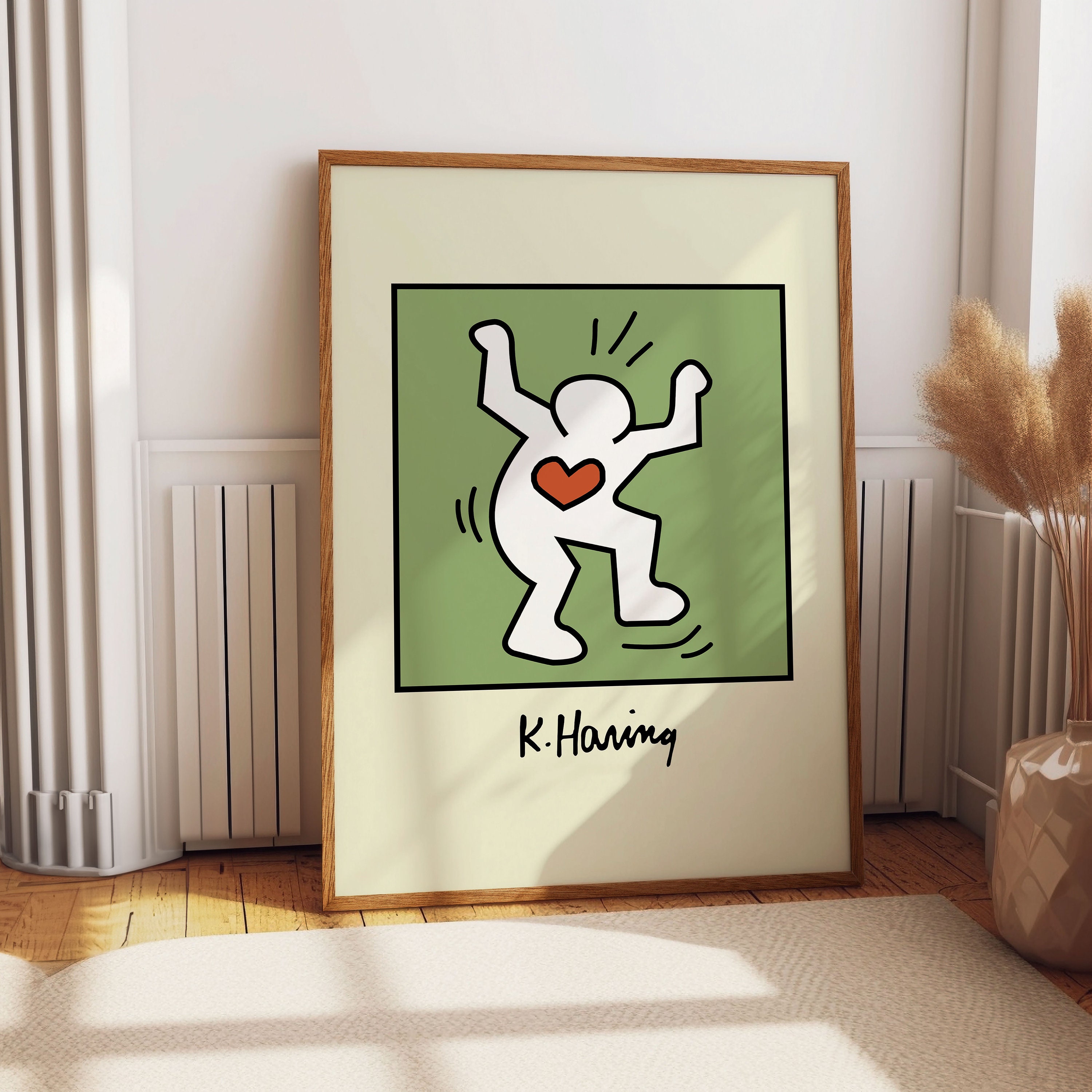 Keith Haring Art Print: Retro Poster, Keith Haring Poster, Pop Art Wall ...