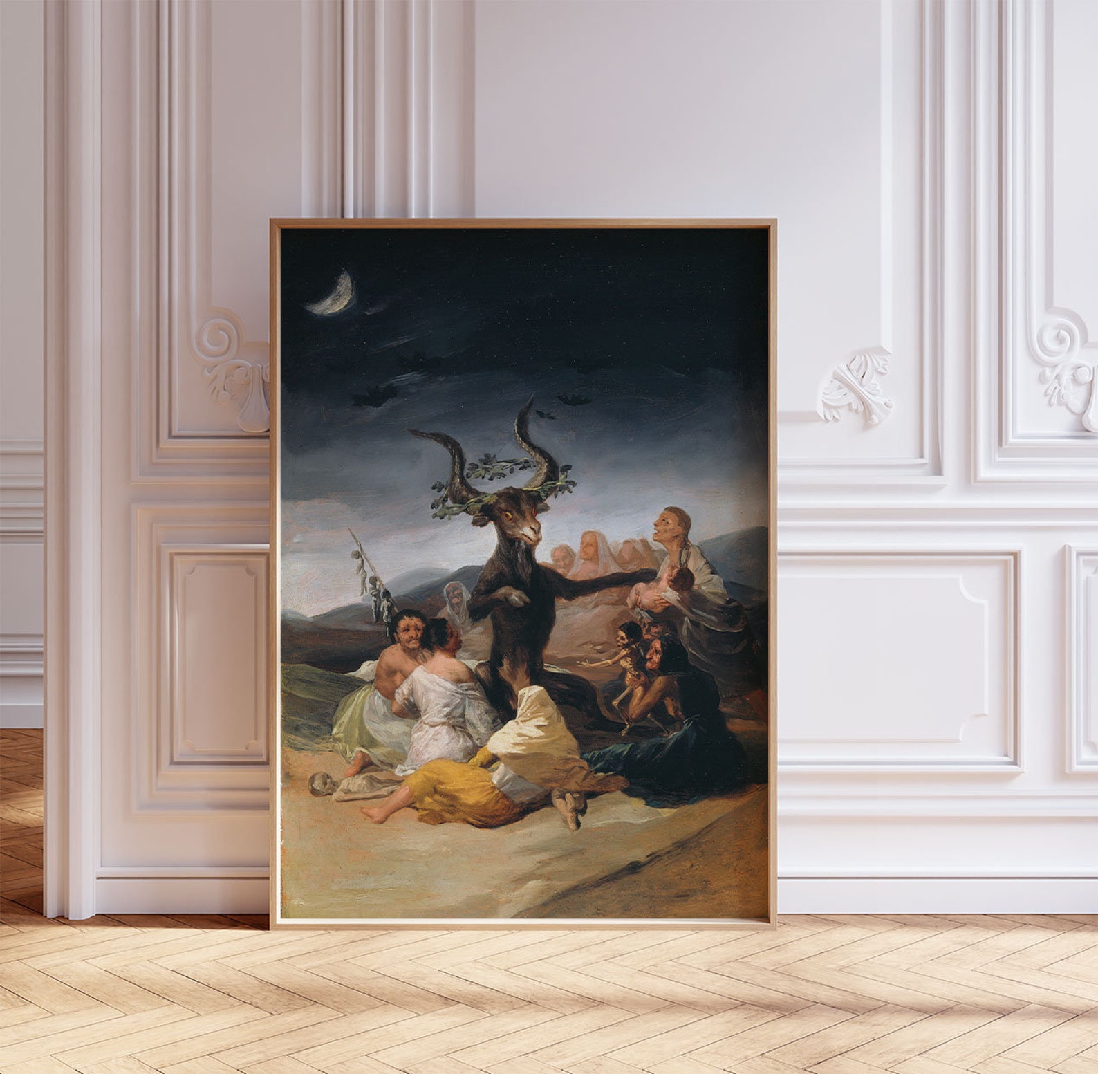 Goya Exhibition Poster, Goya Witches Sabbath, Gothic Art, Witch Print ...