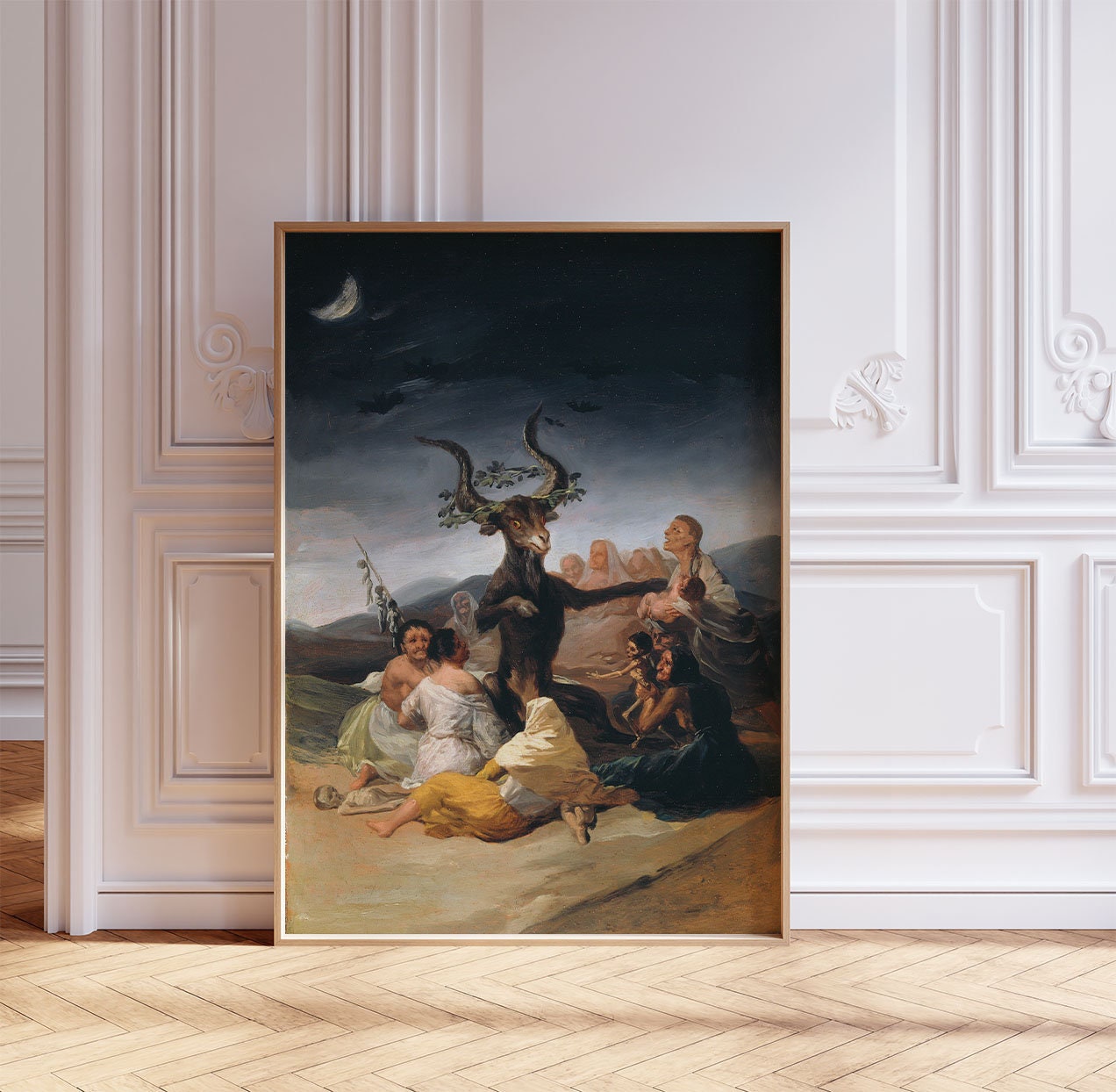 Goya Exhibition Poster, Goya Witches Sabbath, Gothic Art, Witch Print ...