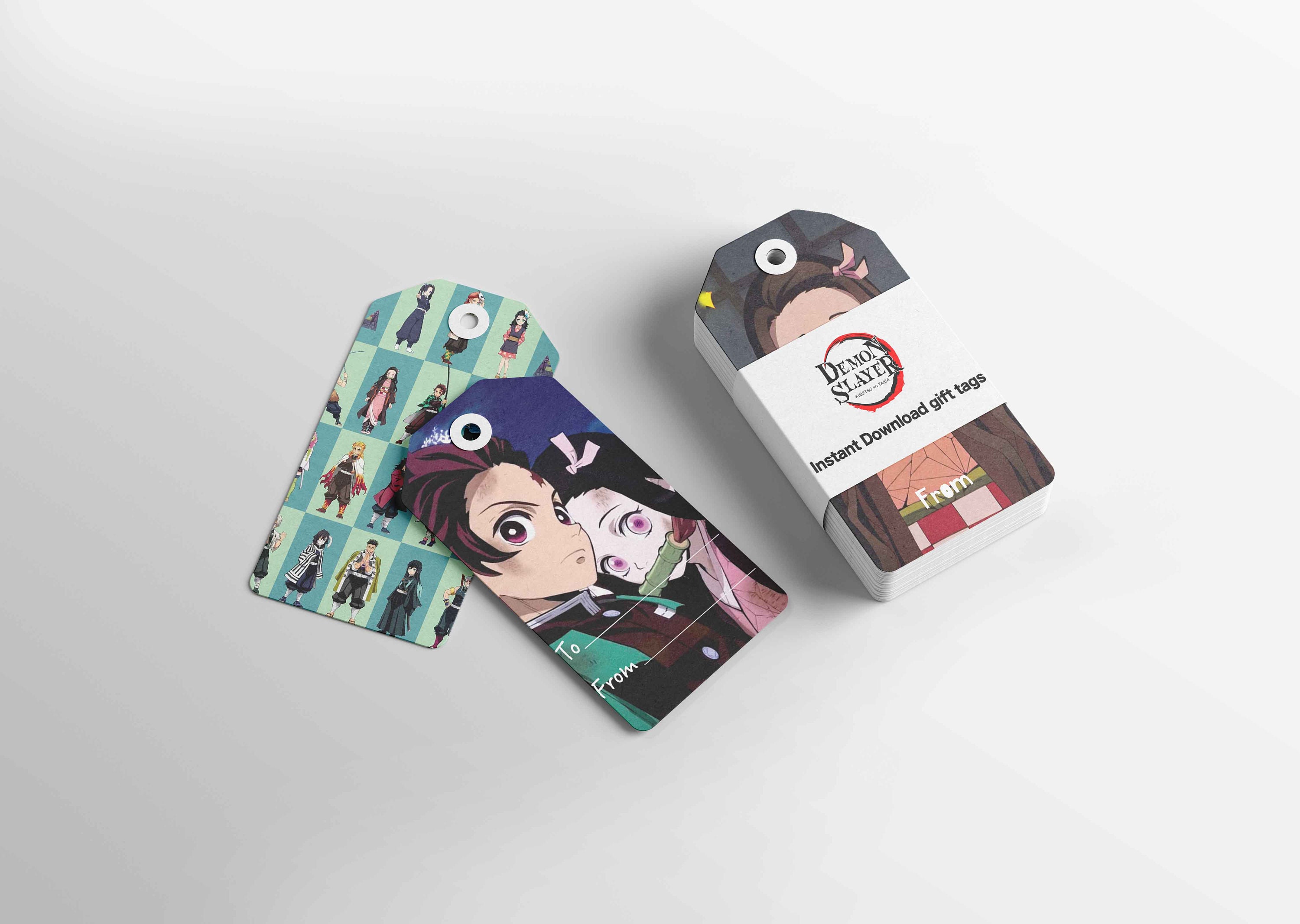 Anime Printable Gift Tags Instant Download Digital Template. - Etsy