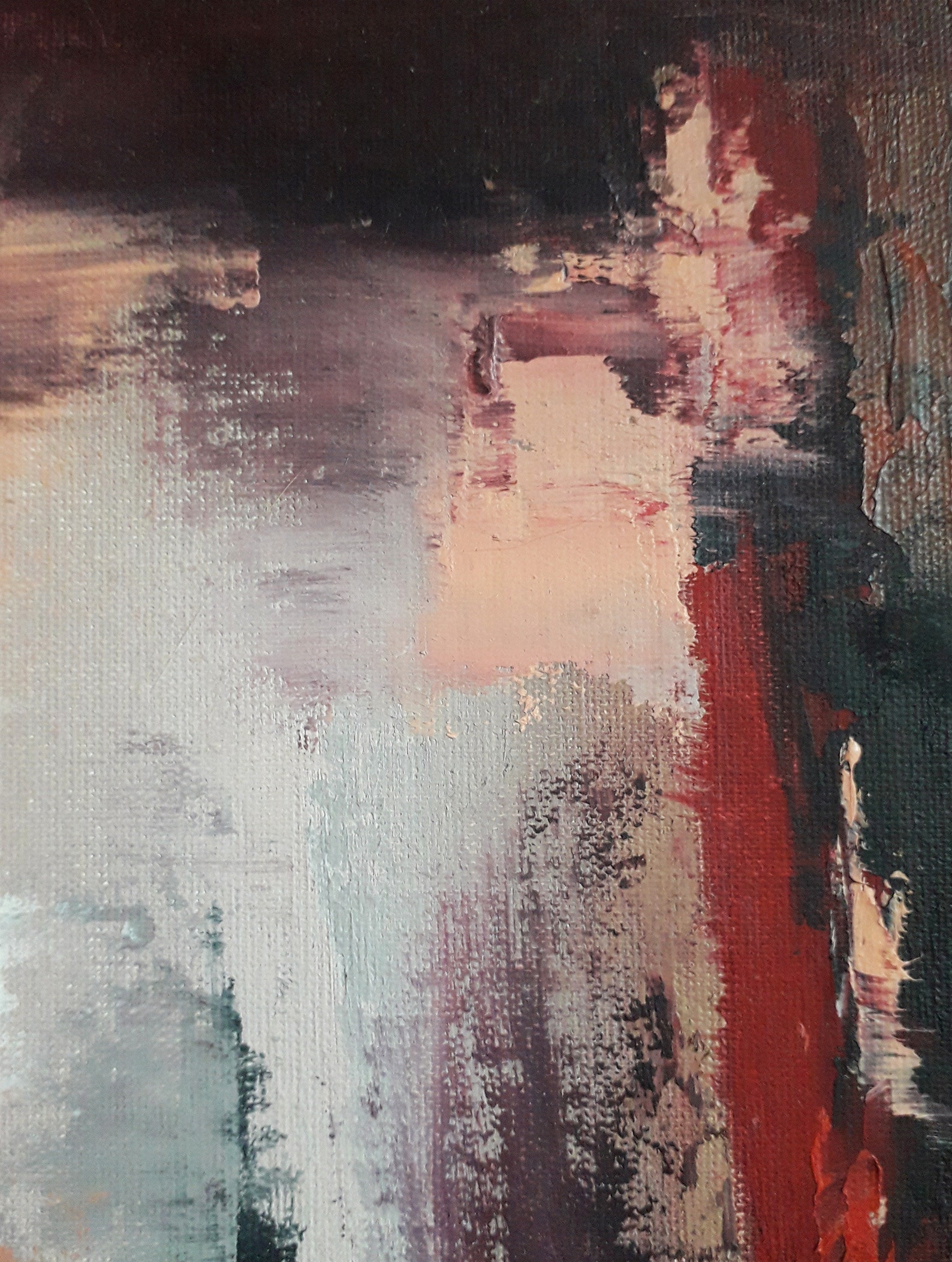Abstraction. Original Oil Painting. Canvas on Fiberboard 50x40 Cm - Etsy