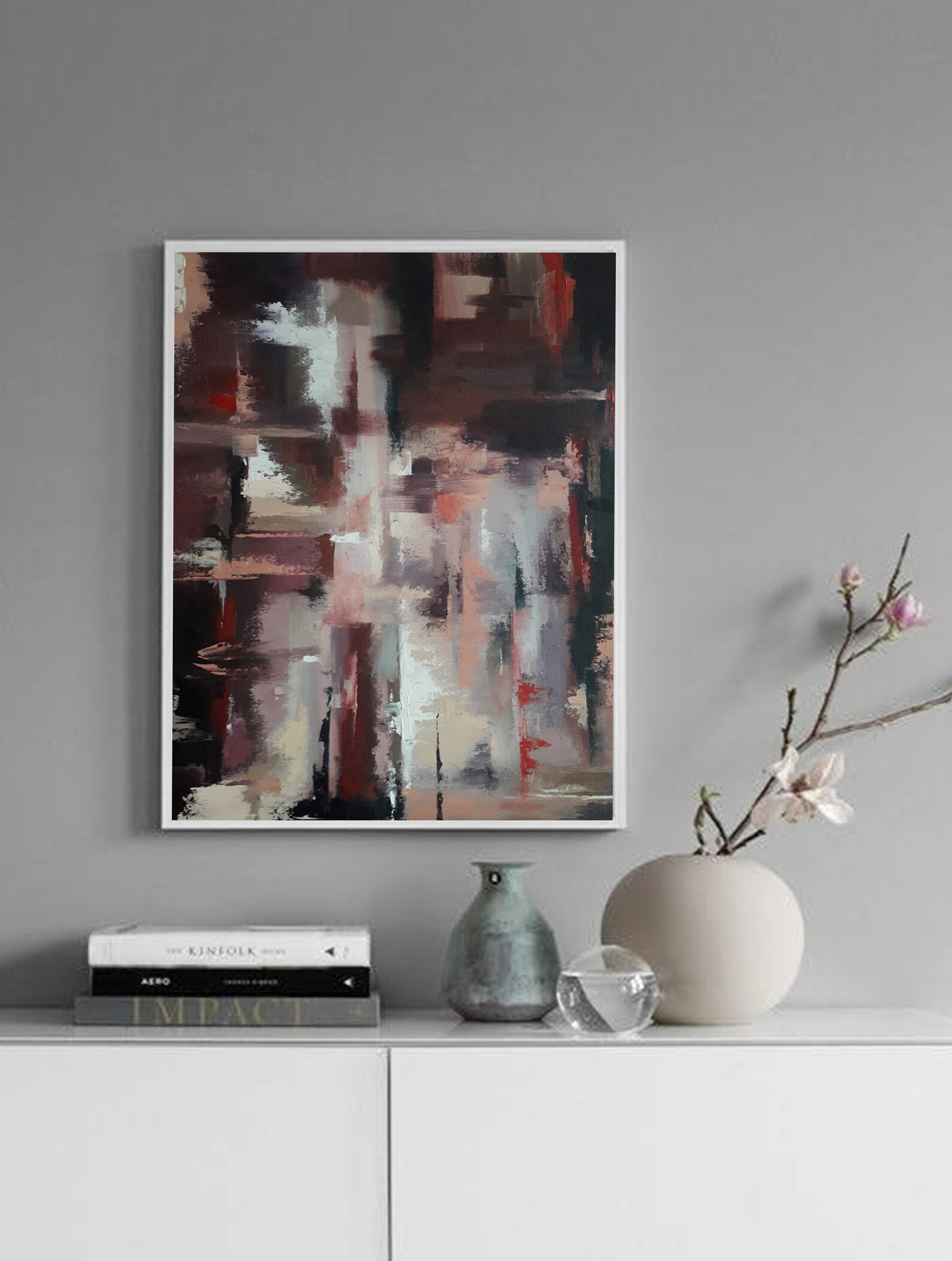 Abstraction. Original Oil Painting. Canvas on Fiberboard 50x40 Cm - Etsy