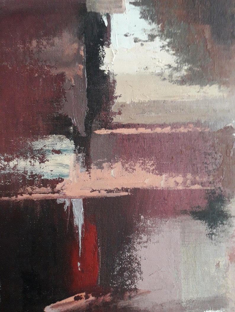 Abstraction. Original Oil Painting. Canvas on Fiberboard 50x40 Cm - Etsy