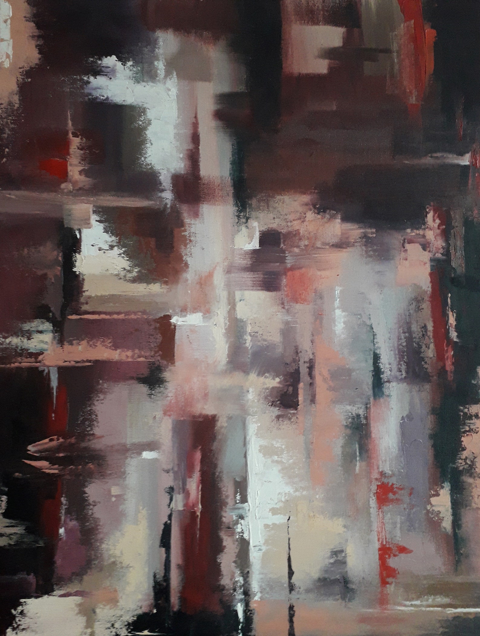 Abstraction. Original Oil Painting. Canvas on Fiberboard 50x40 Cm - Etsy