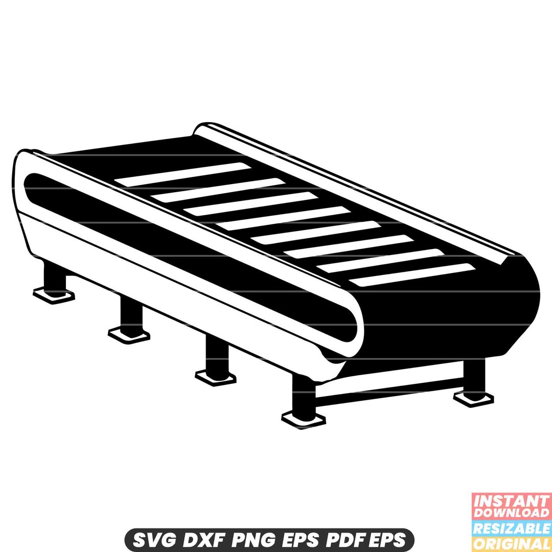 Conveyor Belt SVG Manufacturing Factory Production Line Industrial ...