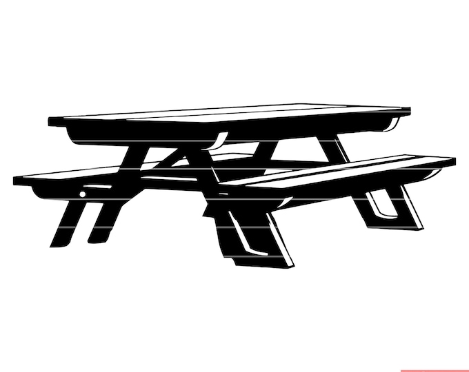 Picnic Table SVG, BBQ Svg, Picnic Table Clipart, Picnic Table Files for ...