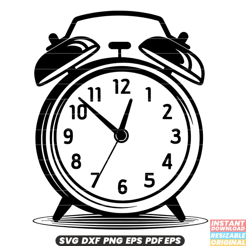 Alarm Clock Time Wake up Morning Bell Sleep Snooze Bedroom Retro ...