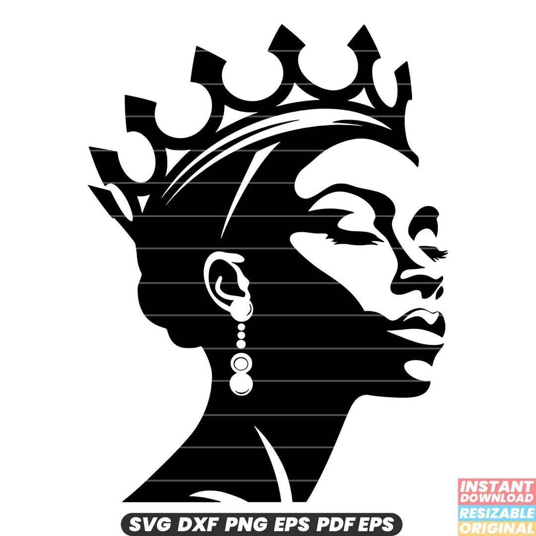 Queen SVG - Royal Majesty, Crowned Monarch Illustration, Regal Elegance ...