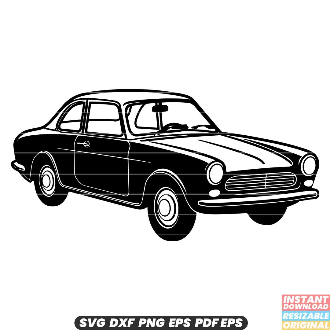 Old Classic Car SVG Vintage Retro Antique Automobile Car Classic ...