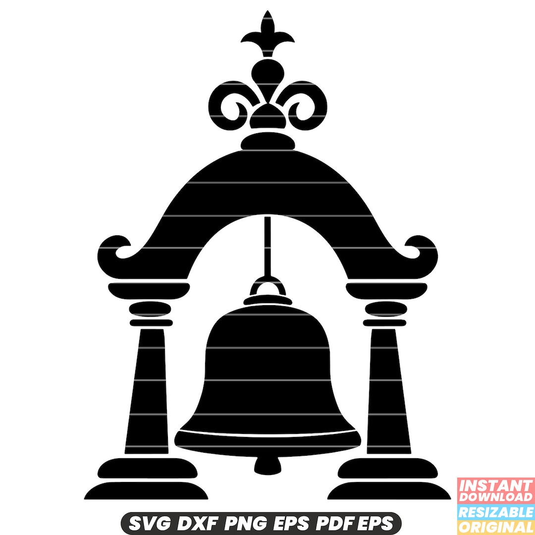 Altar Bell SVG DXF PNG Religious Ceremony Cut File Ritual - Etsy