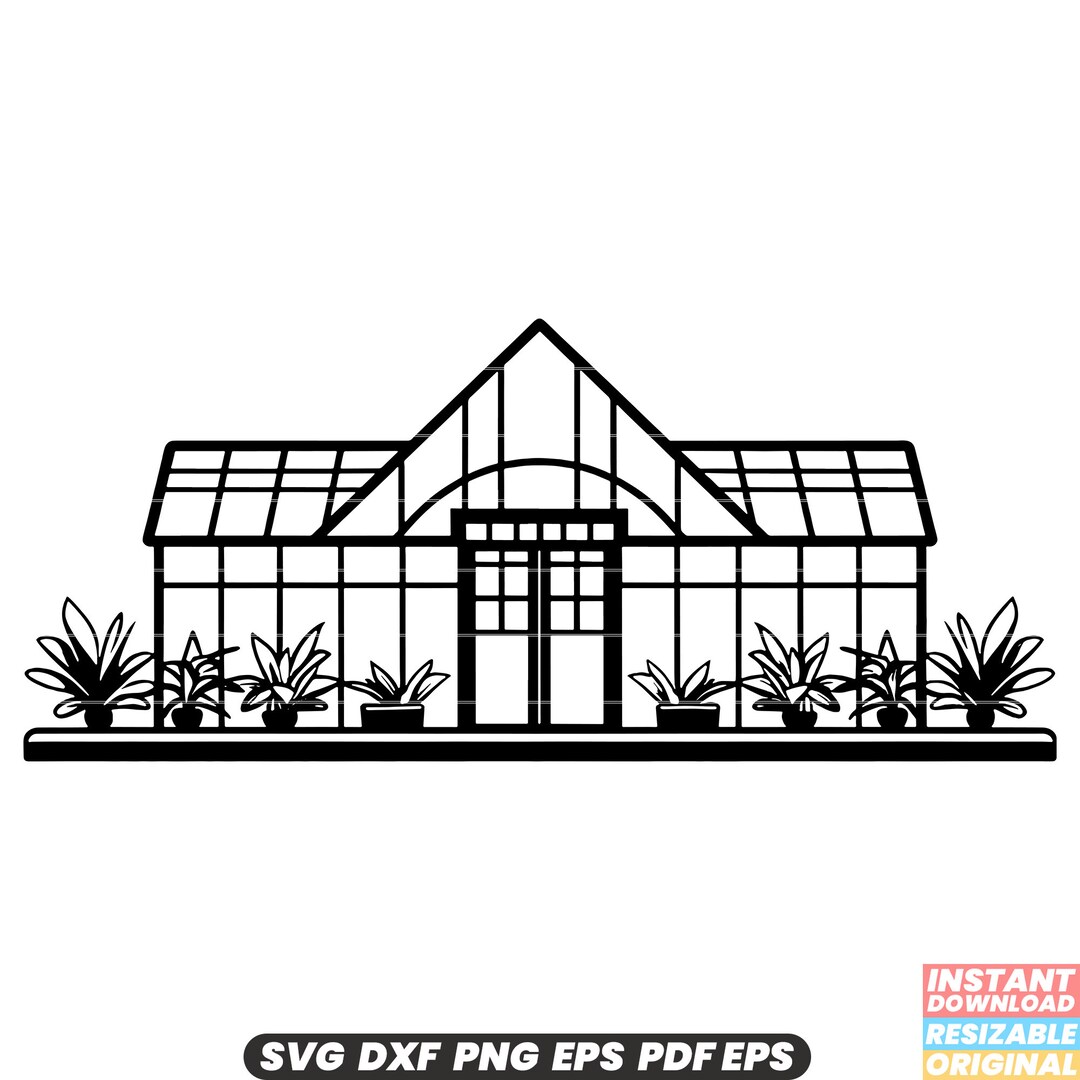 Greenhouse SVG, Greenhouse DXF, Greenhouse PNG, Greenhouse Clipart ...