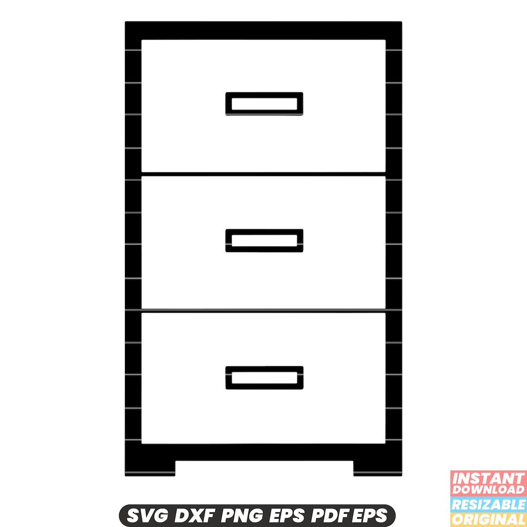 Filing Cabinet Office Furniture Storage Drawer Organizer Document ...