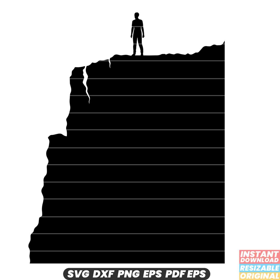 Cliff SVG Ocean Nature Landscape Height Rock Steep Edge Scenery View ...