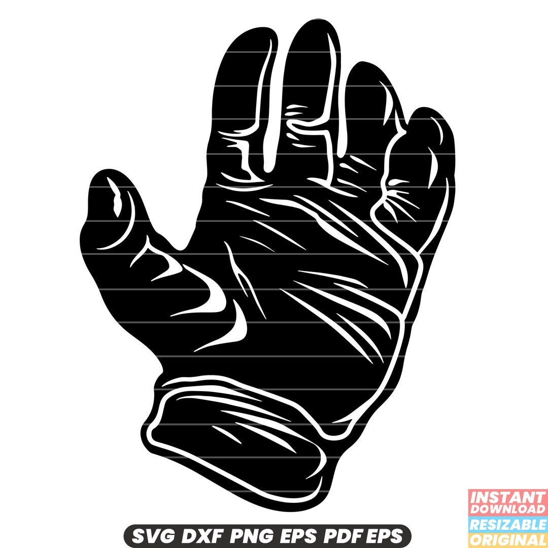 Leather Glove SVG - Protective Handwear, Work Glove Illustration ...