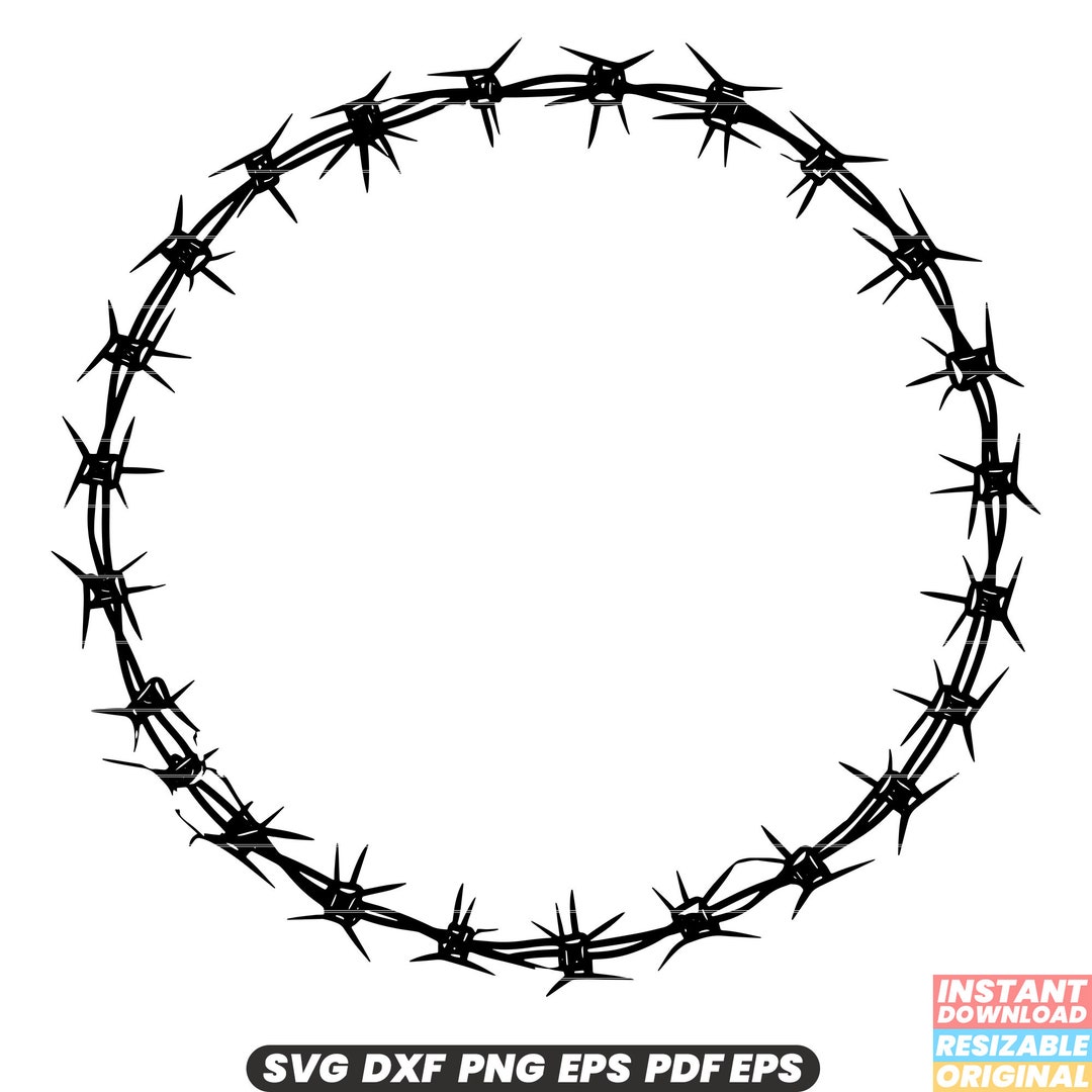 Barbed Wire Circle Frame Border Security Protection Fence Dangerous ...