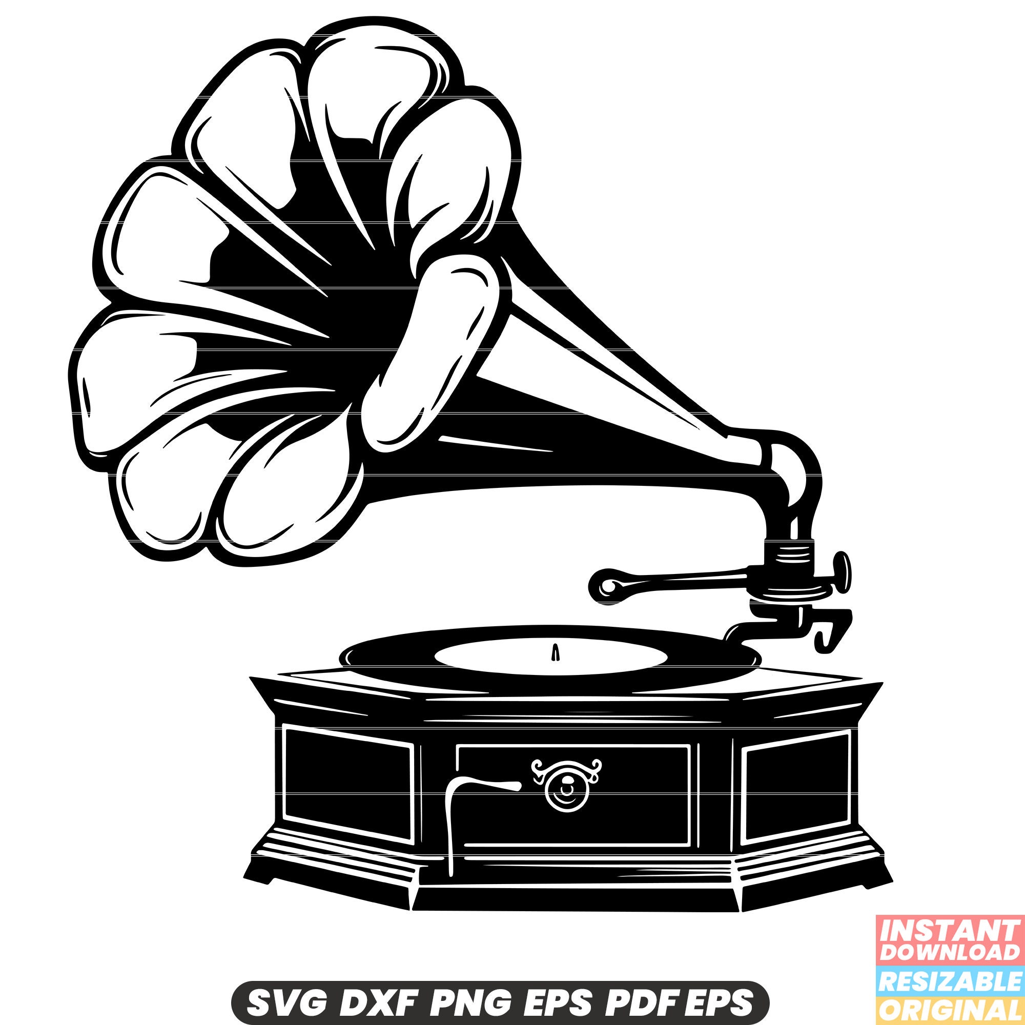 Gramophone Vintage Retro Music Player Phonograph Record Player ...