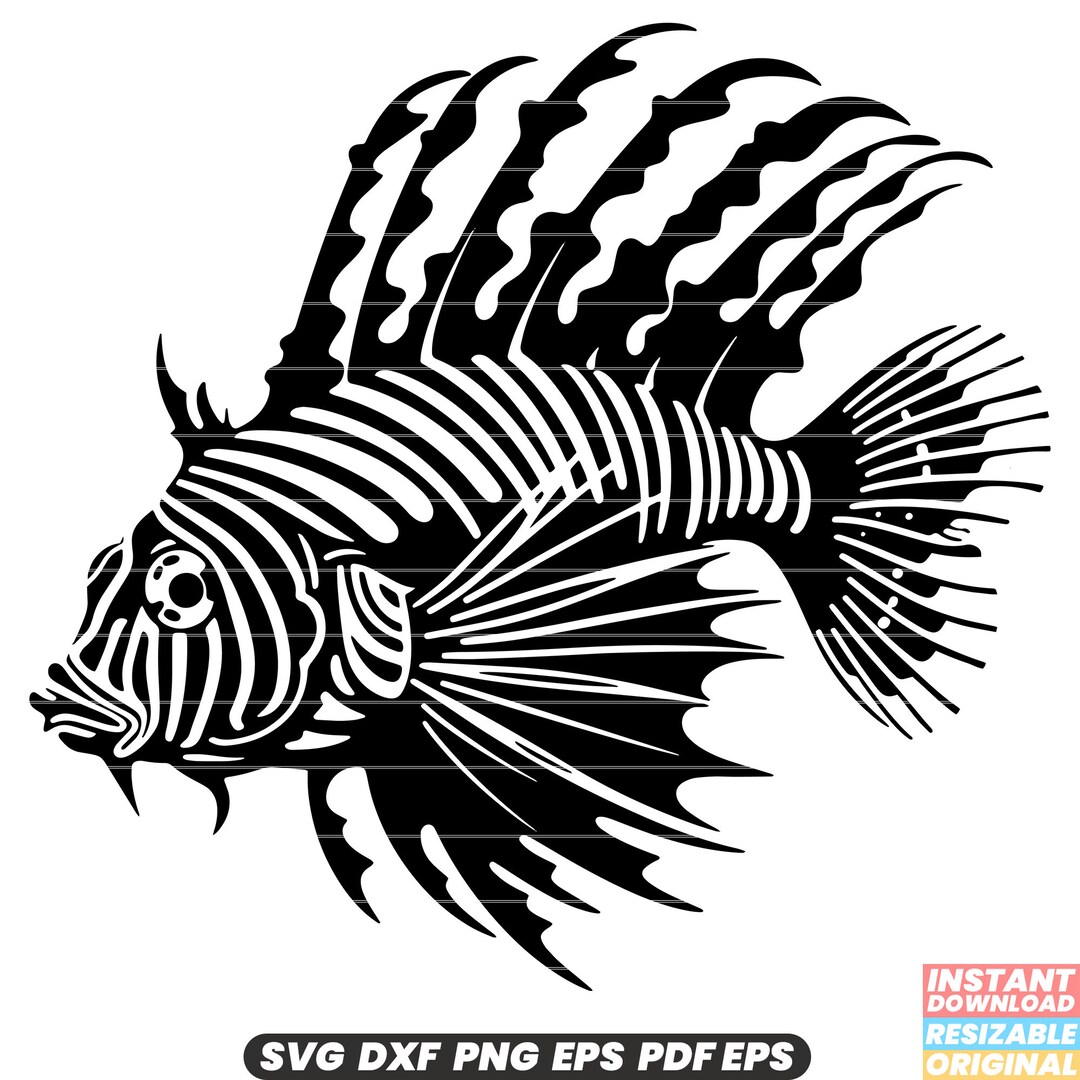 Lionfish Marine Fish Wildlife Venomous Spines Reef Coral Predator ...