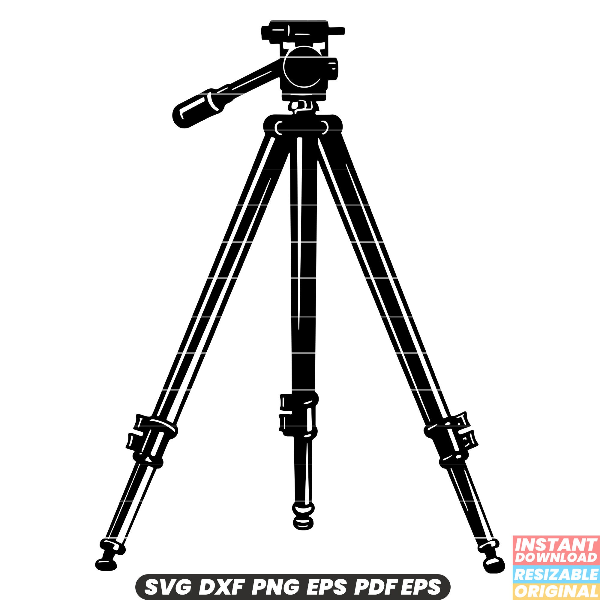 Camera Tripod Photography Equipment Stand Mount Adjustable Portable ...