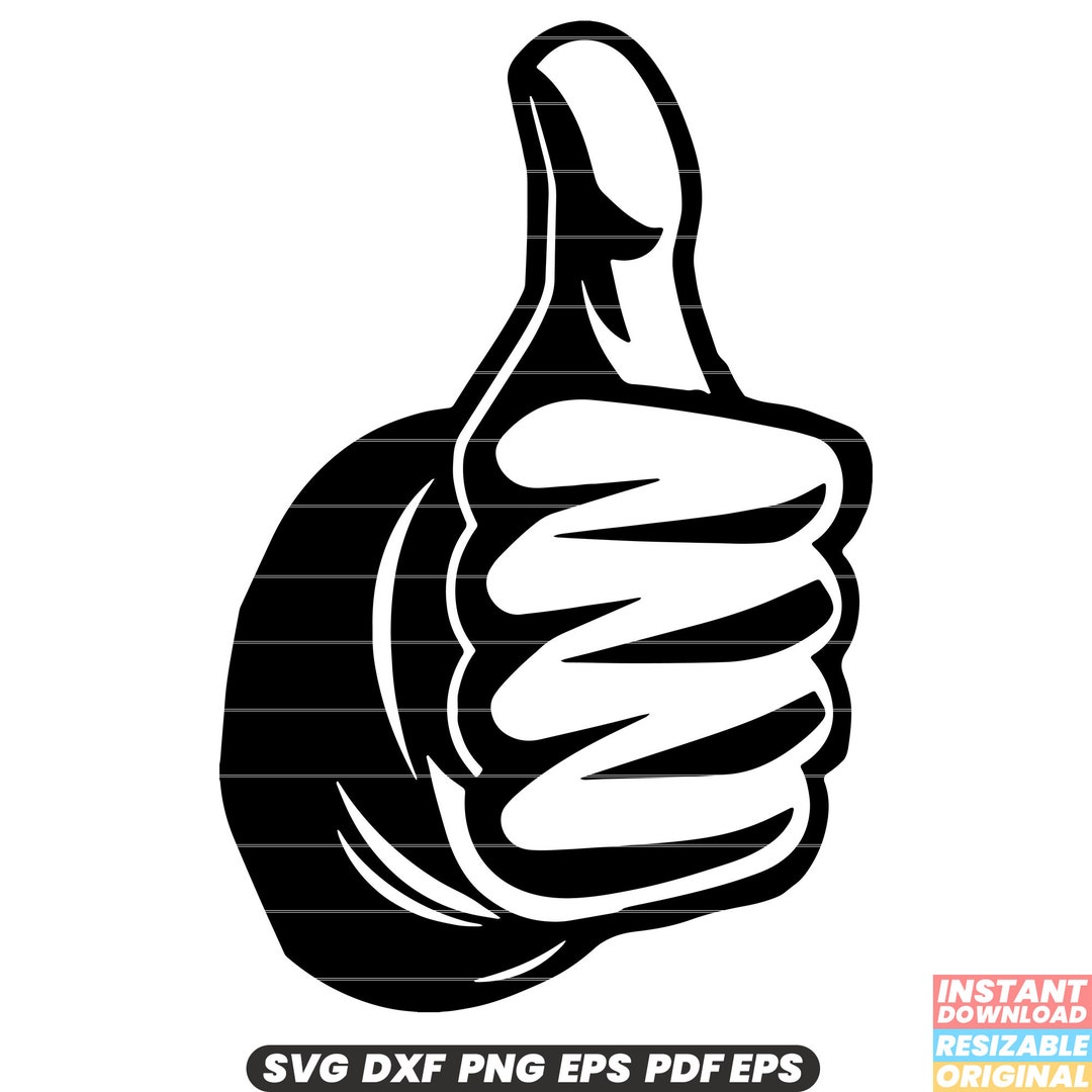 Thumbs up Gesture Hand Sign Approval Like Positive Symbol Gesture Icon ...