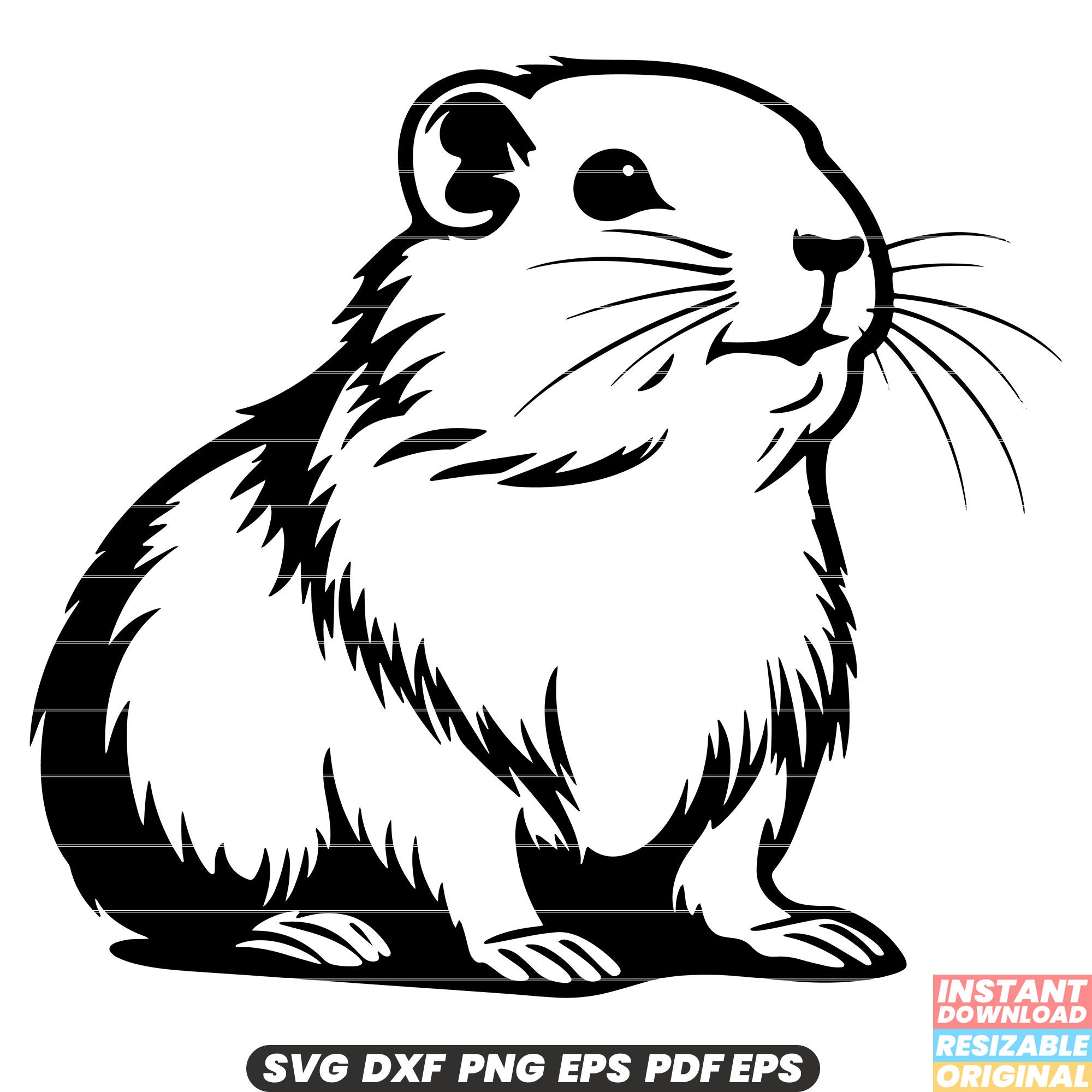 Lemming SVG, Lemming DXF, Lemming PNG Digital Designs Instant Download ...